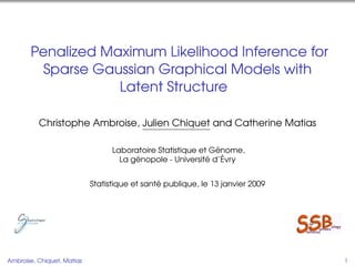 Gaussian Graphical Models with latent structure | PDF