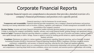 Analyzing corporate financial reports (Balance sheet) | PPTX