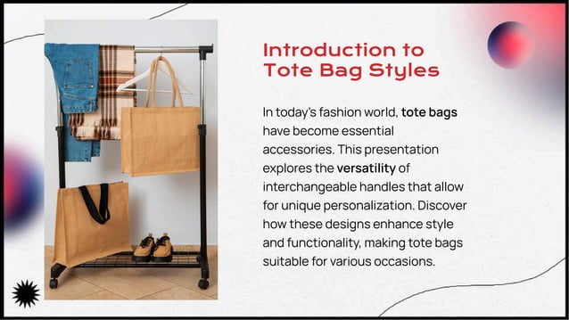 Can tote bags have interchangeable handles? | PPT