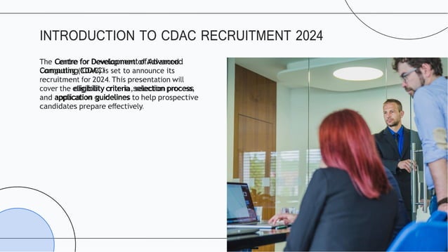CDAC Recruitment 2024 Is Out: Eligibility, Selection Process And Application | PPT