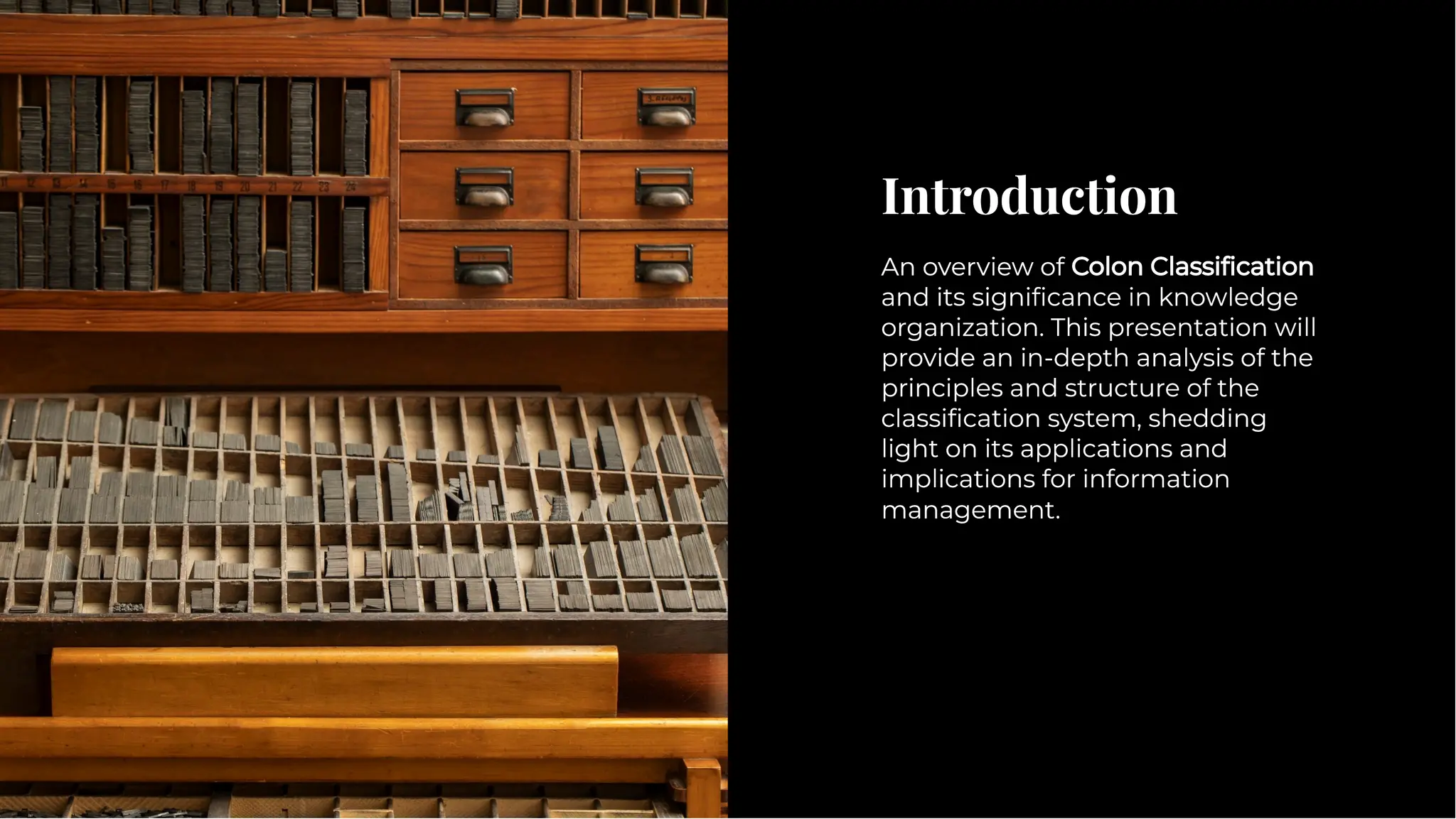 brief description of colon classification | PPT