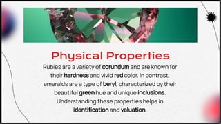 Differences Between Ruby And Emerald Gemstone | PDF | Jewelry Making ...