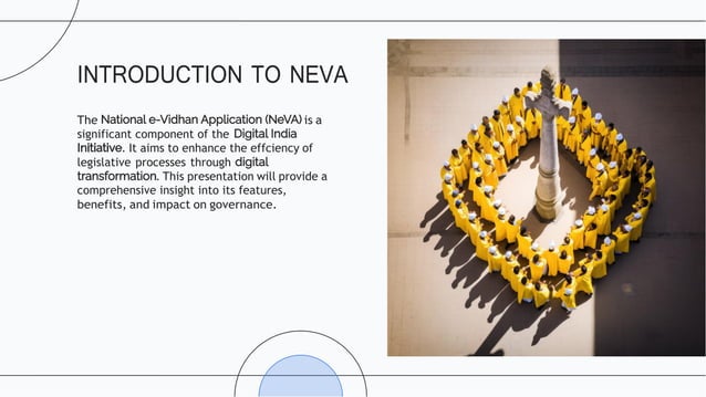 Understanding Digital India Programme: National e-Vidhan Application (NeVA) | PPT
