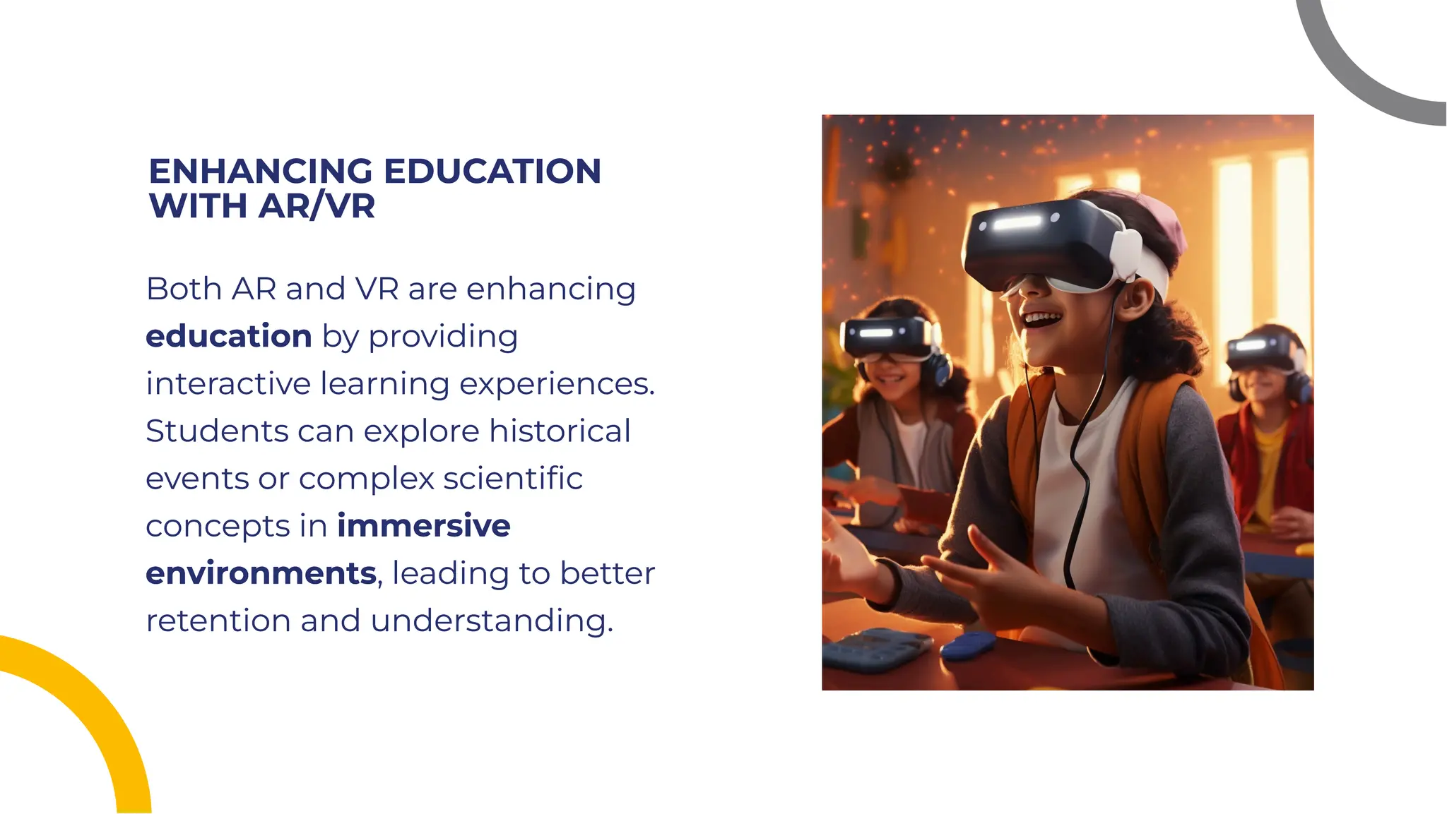 Impact of technologies augmented reality , virtual reality | PPT