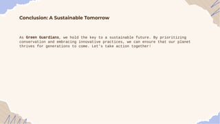 Environment " sustainability and conservation" | PDF