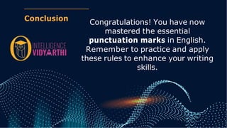 Most commonly used punctuation marks in english | PPT