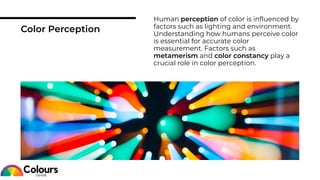 Principles of Colorimetry - Mastering the Art of Colour Measurement | PDF