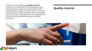 Principles of Colorimetry - Mastering the Art of Colour Measurement | PDF