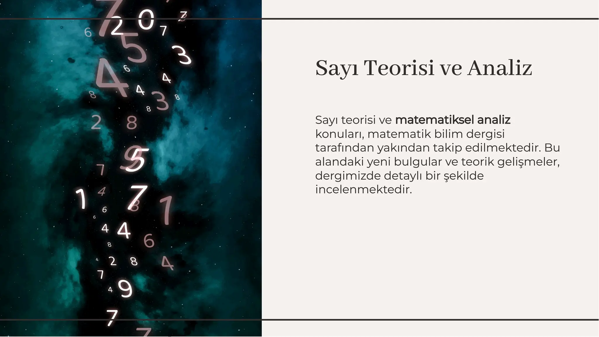 Matematik bilim dergisi for students who are turkish | PPT