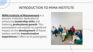 Explore Excellence at MIMA Institute of Management | PPT