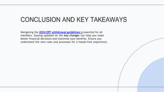 New EPF Withdrawals Rules & Guidelines In 2024 | PF Advance, Claim and ...