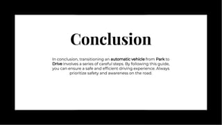 Automatic car driving steps to steps.pdf