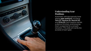 Automatic car driving steps to steps.pdf