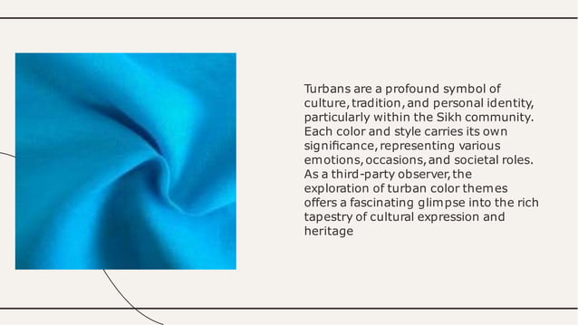 Exploring Turban Color Themes: A Symbol of Culture and Style | PPT