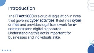 Understanding about Information Technology Act,2000 | PPT