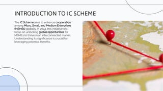 IC Scheme MSME 2024 - Global Potential For International Cooperation ...