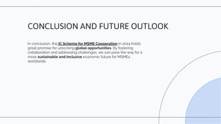 IC Scheme MSME 2024 - Global Potential For International Cooperation ...