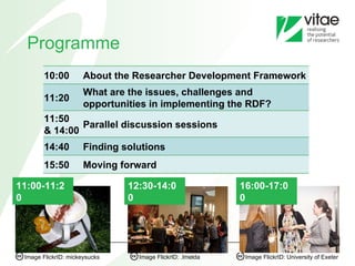 Implementing the Researcher Development Framework | PPT