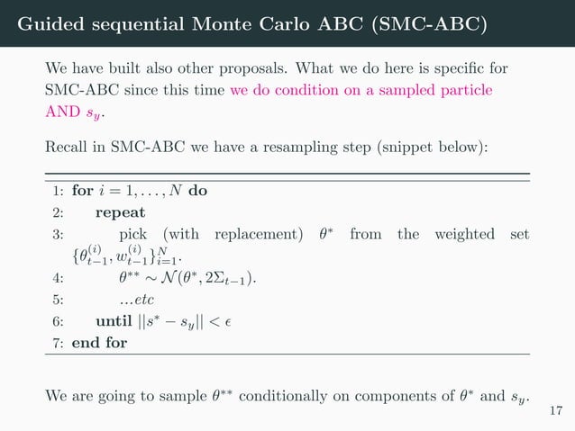 Guided sequential ABC schemes for simulation-based inference | PPT