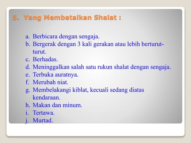 Slide shalat lima waktu dan sujud sahwi | PPTX