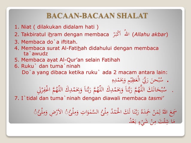 Slide shalat lima waktu dan sujud sahwi | PPTX