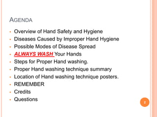 Slides hand safety & hygiene | PPTX