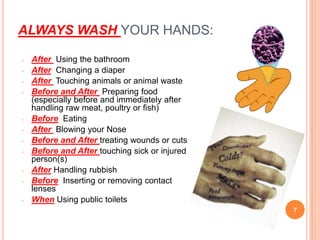 Slides hand safety & hygiene | PPTX