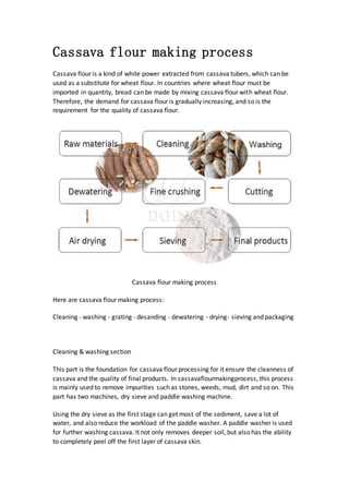 Cassava flour making process | DOC