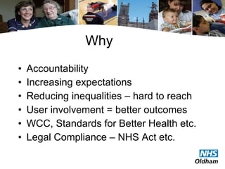 Patient and Public Engagement at NHS Oldham | PPT