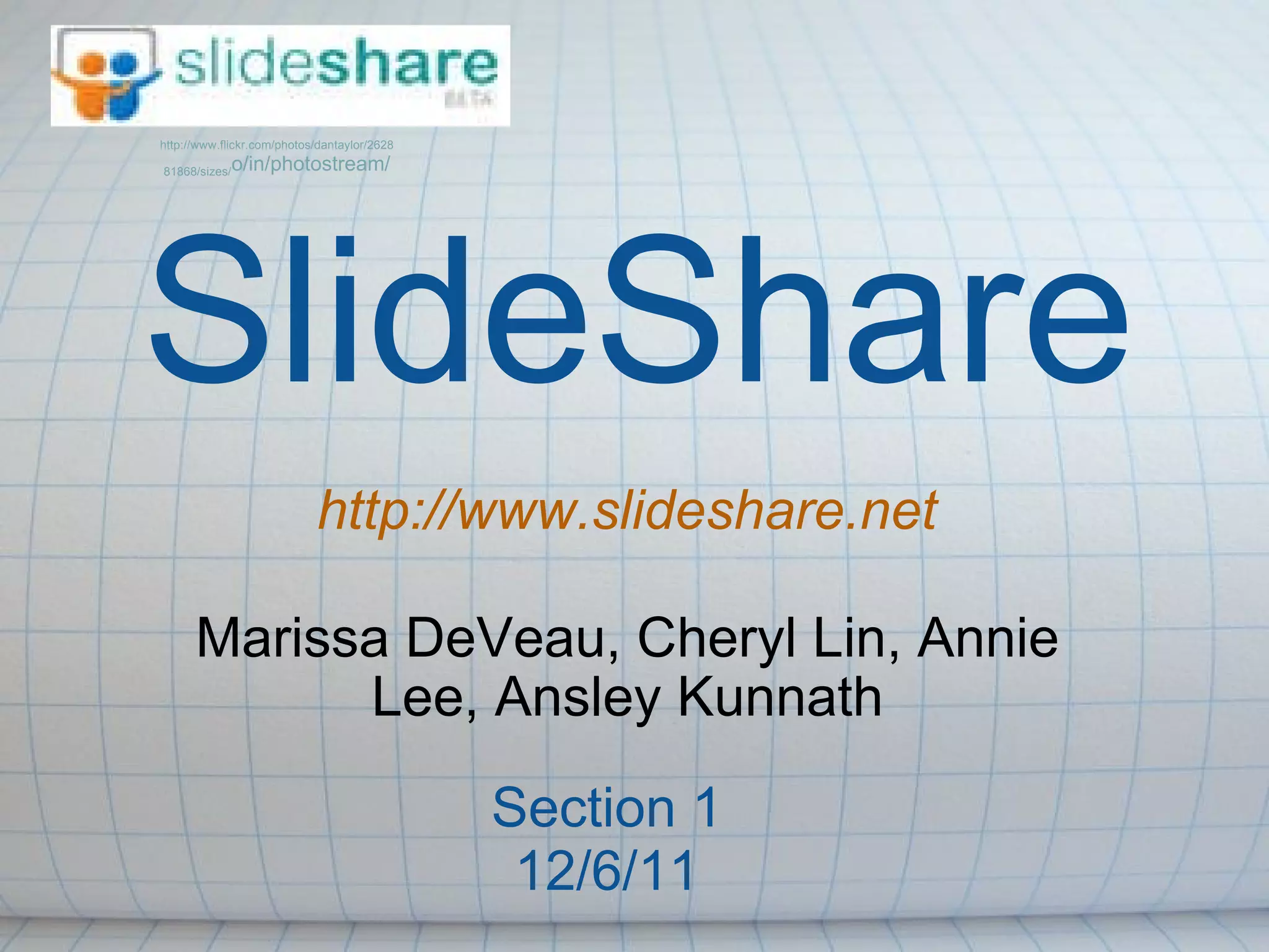 Slideshare Presentation | PPT
