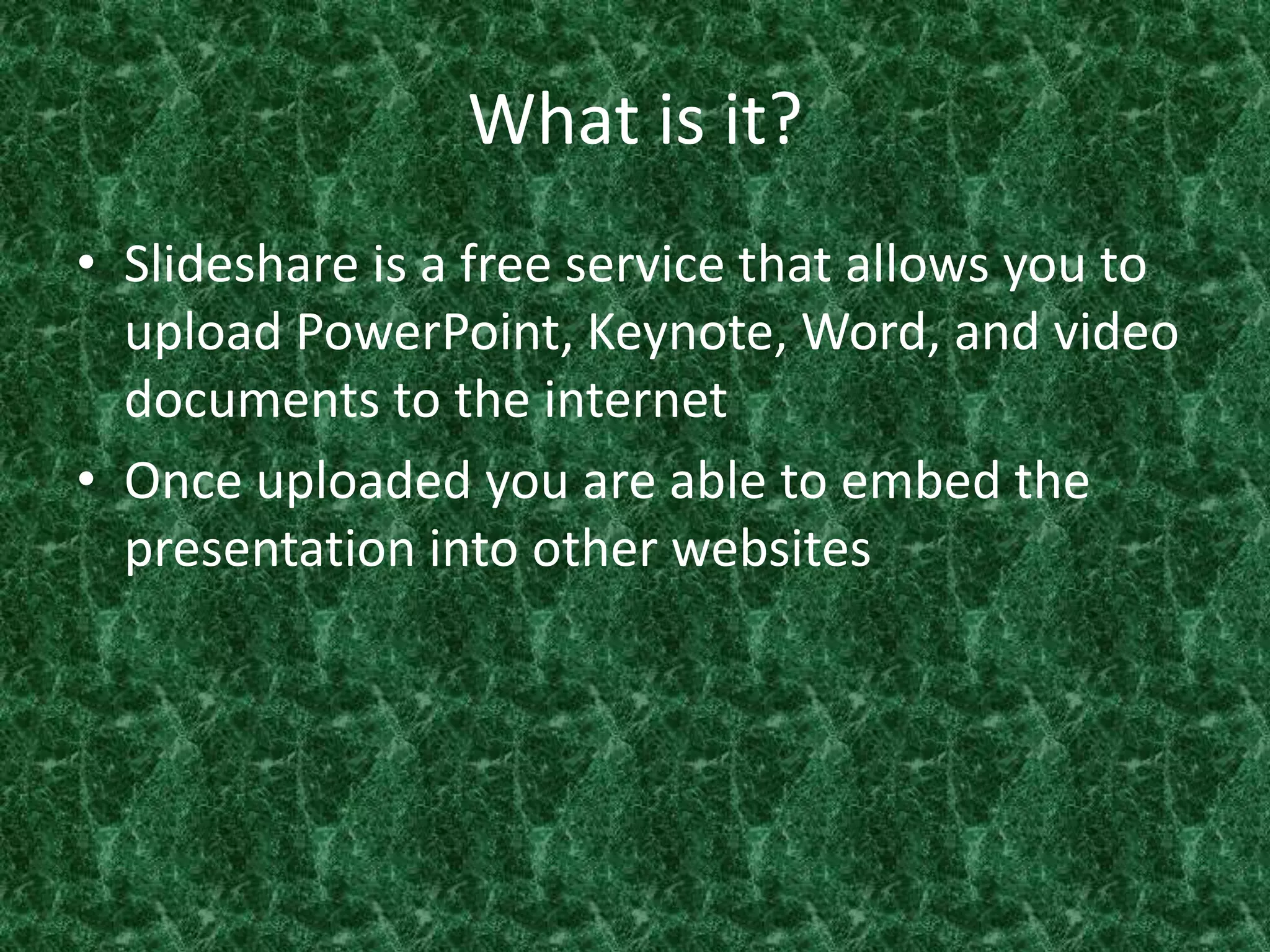 Slideshare | PPTX