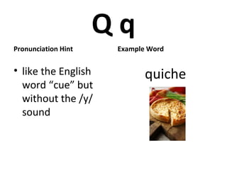 French Alphabet Pronunciaiton | PPT