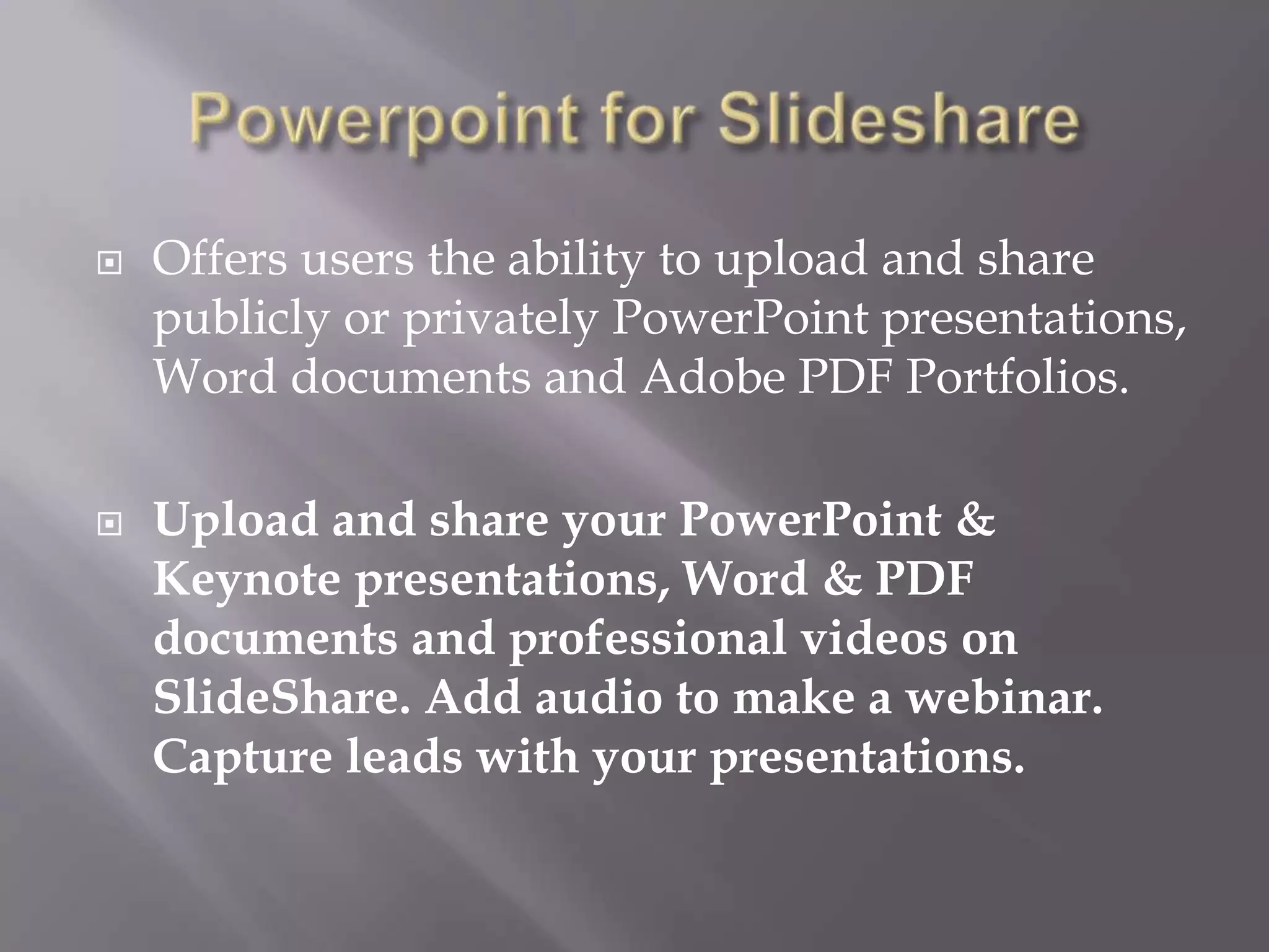 Slideshare | PPT