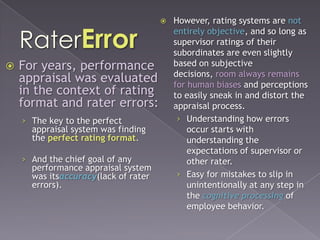 Performance Appraisal (Updated) | PPTX | Human Resources | Business