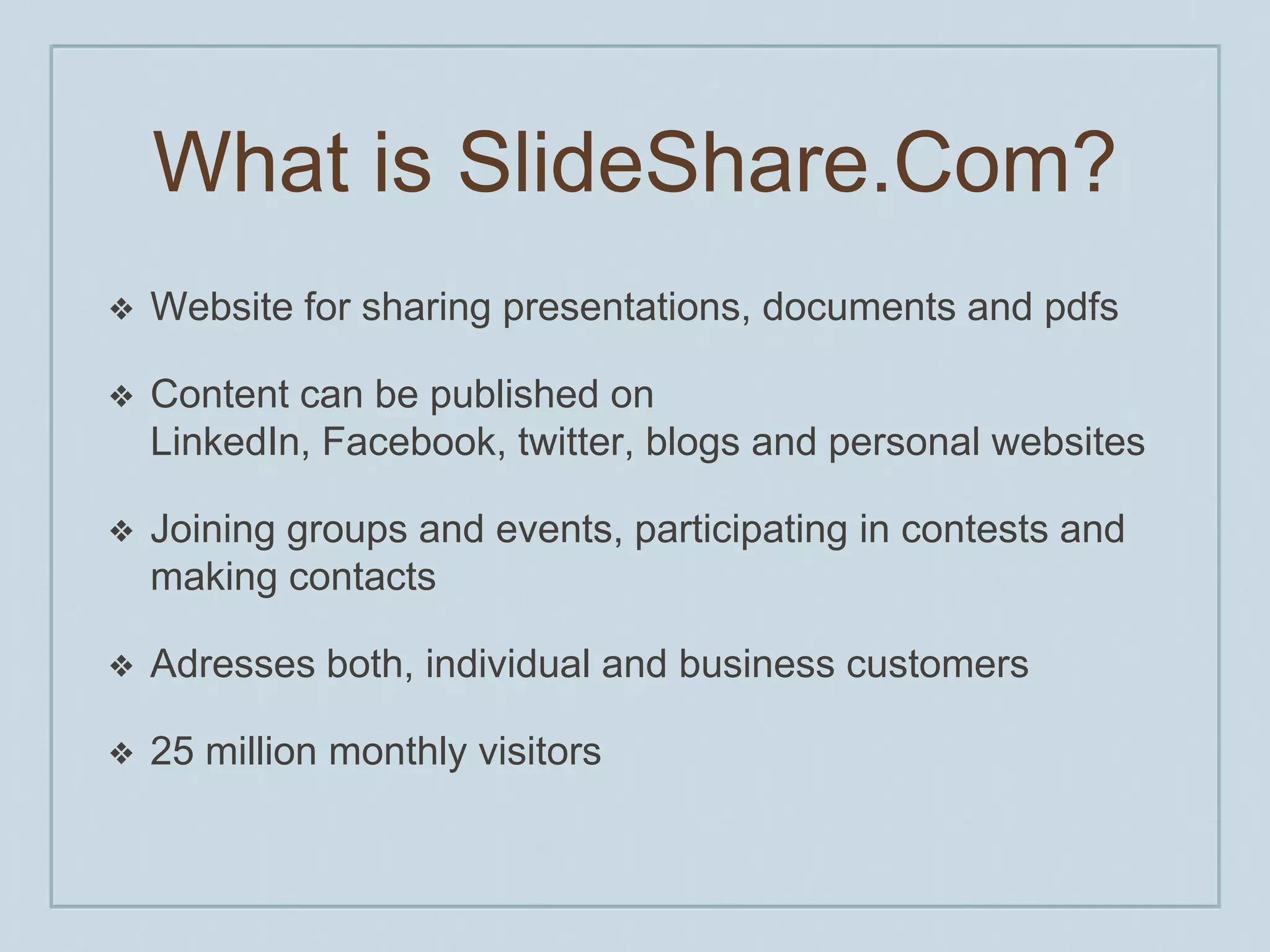 Slideshare | PPTX