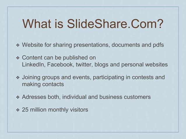 Slideshare | PPTX