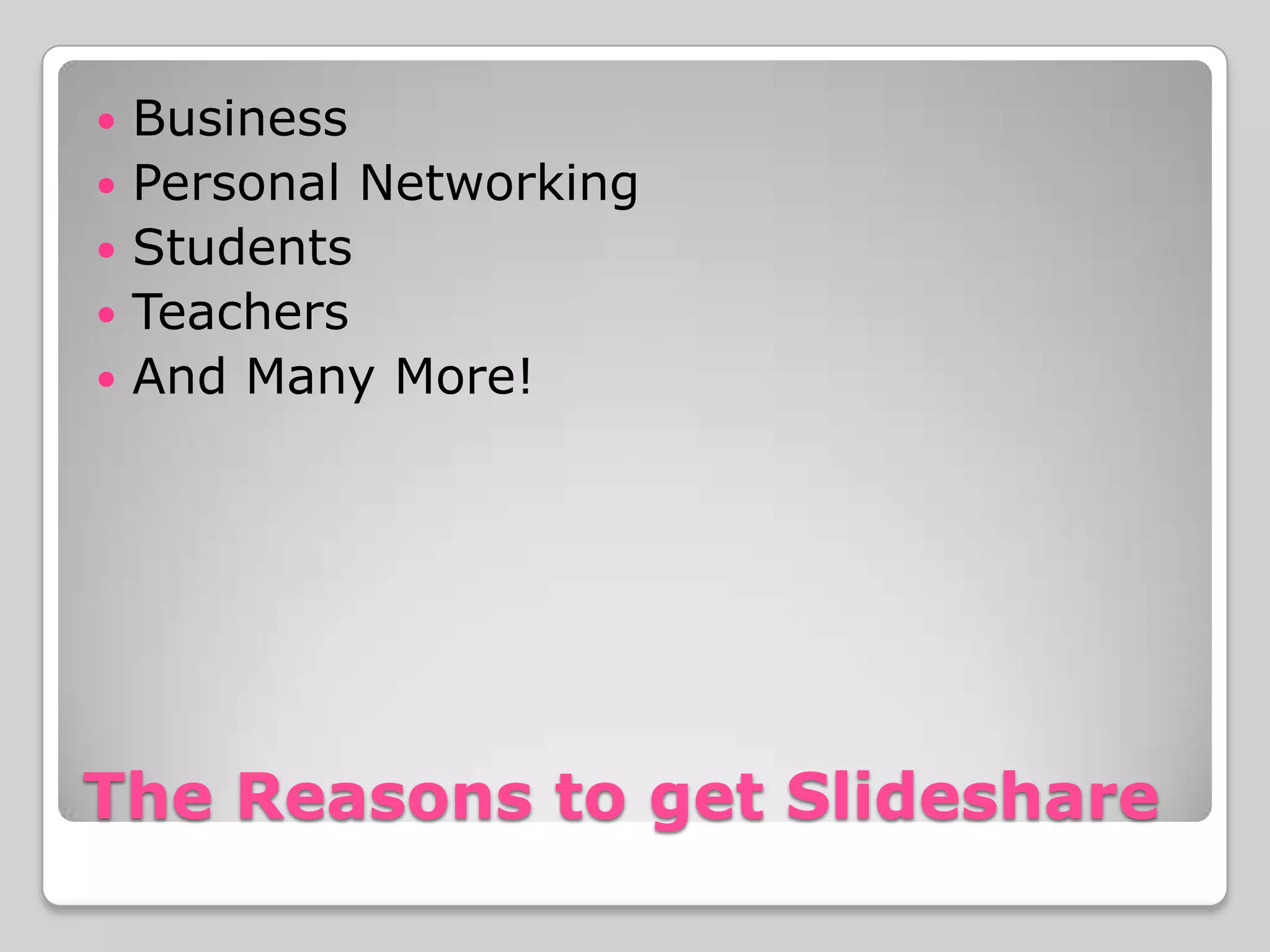 Slideshare PowerPoint | PPTX