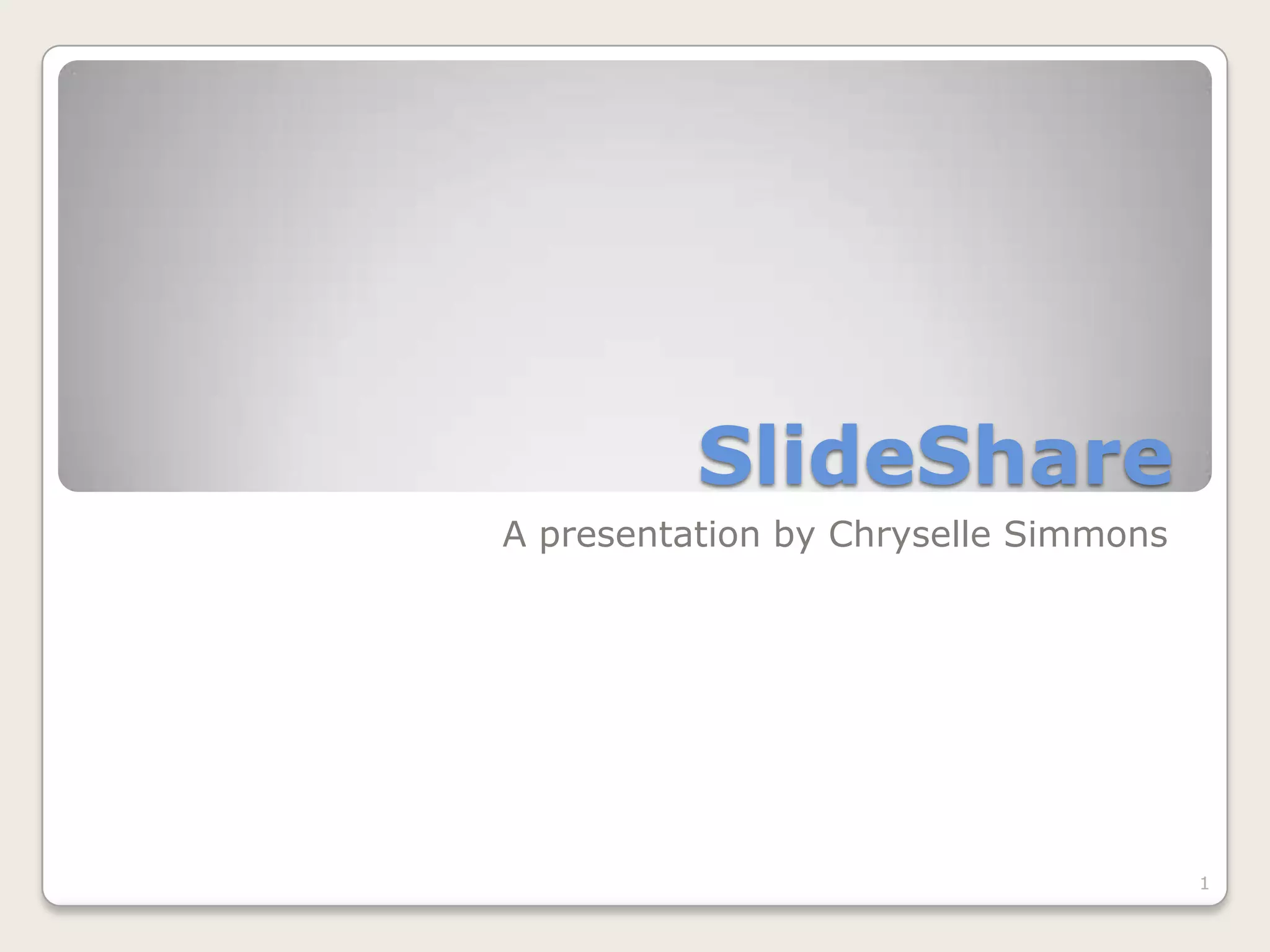 SlideShare VCF Project | PPTX | Business | Business and Finance
