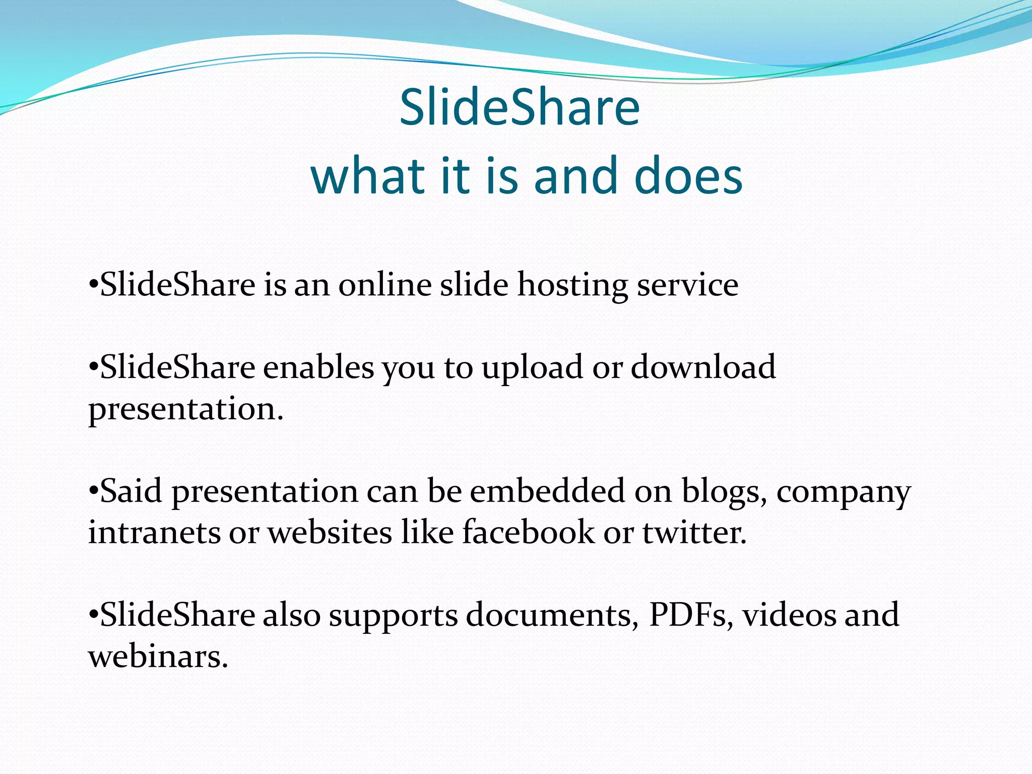 Web 2.0: Slideshare | PPTX | Web Development | Internet