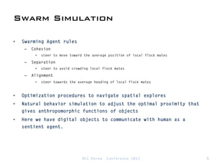 Swarm Algorithm Application Design for Spatial Sonic Multi-Sensory ...