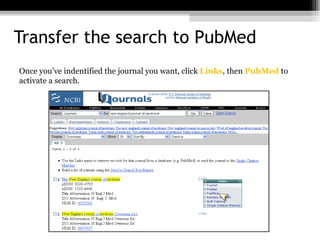 PUBMED: Searching and Search Features | PPT