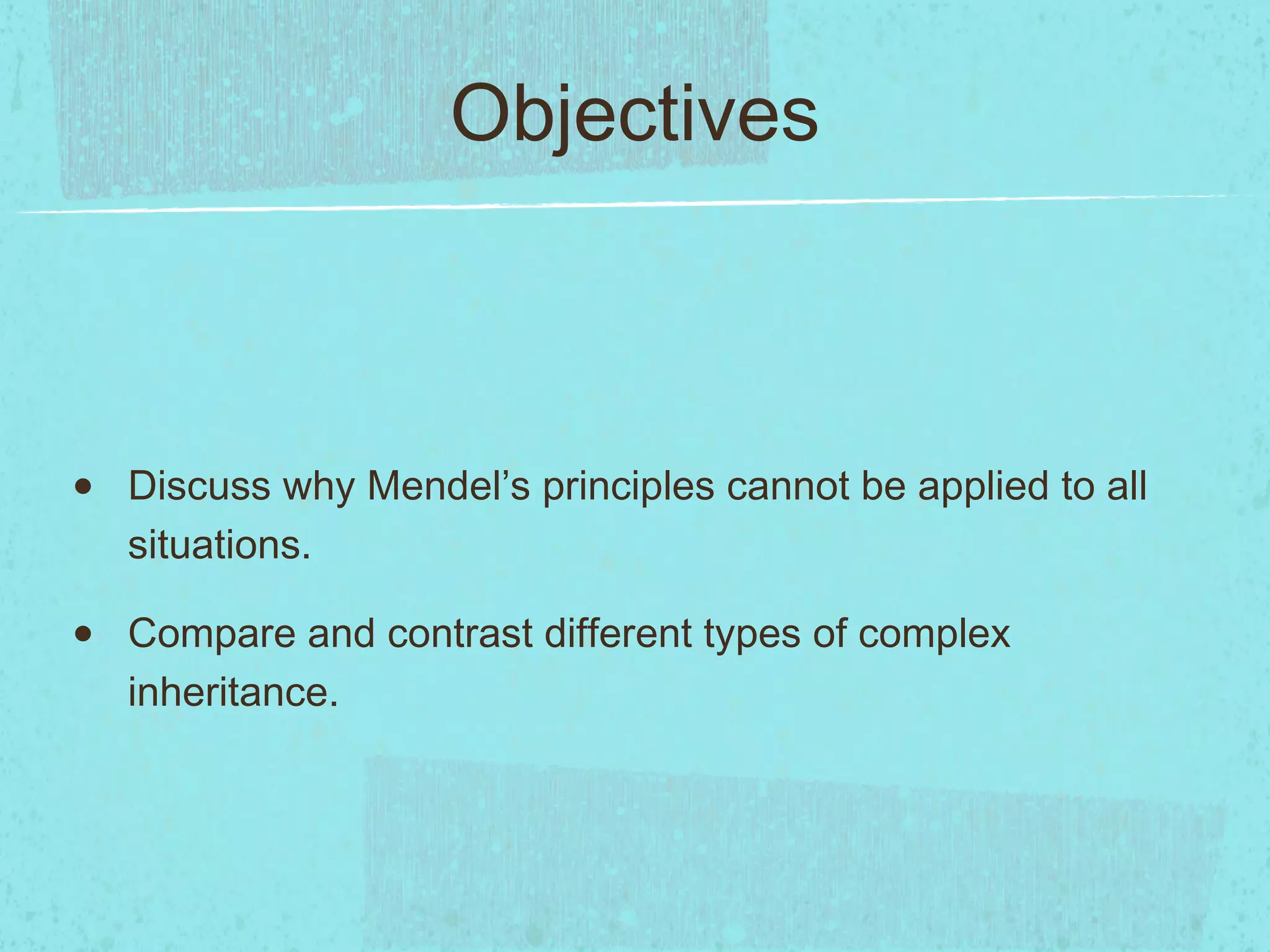 complex inheritance | PPT