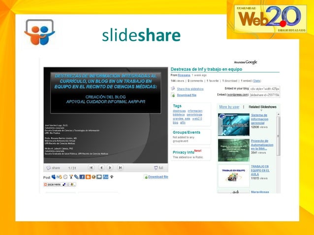 slideshare Presentacion | PPT