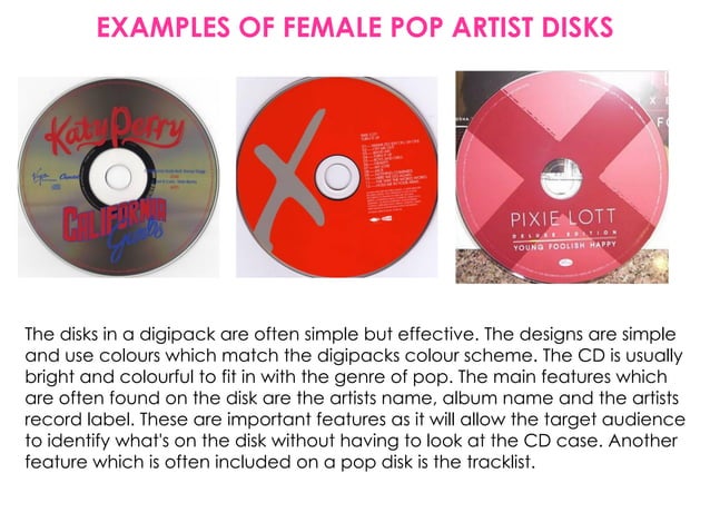 Analysis of pop digipacks | PPT