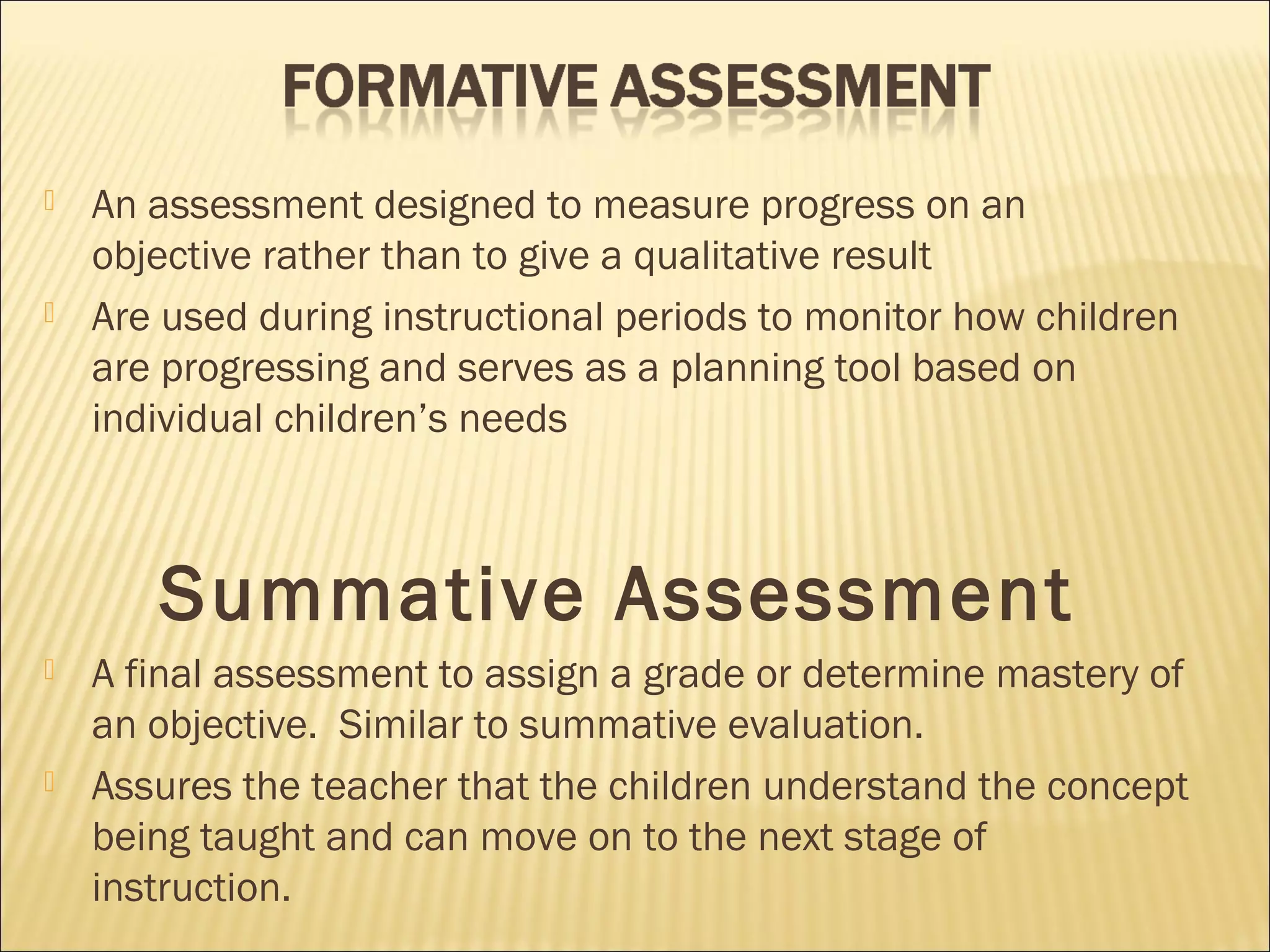 early childhood assessment | PPT