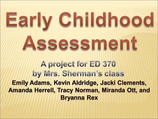 early childhood assessment | PPT