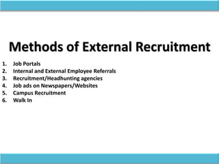 Types of Recruitment | PDF