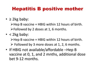 immunization in special situations | PPTX