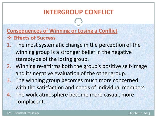 Intergroup Conflict, The Structure of Organizations, Designing ...