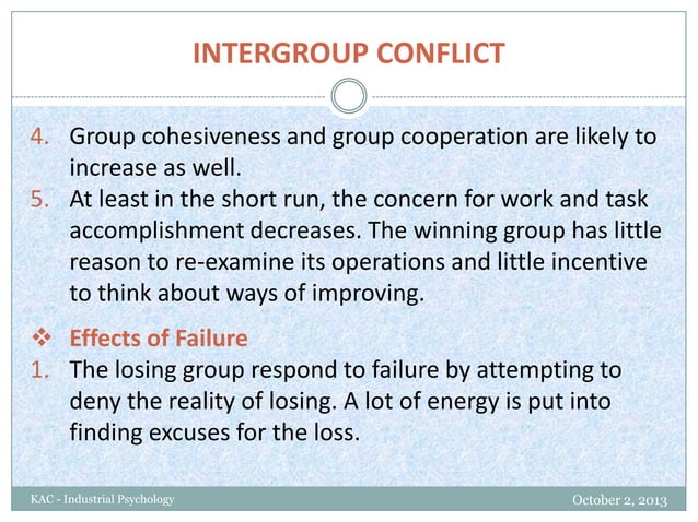 Intergroup Conflict, The Structure of Organizations, Designing ...